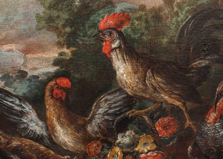 18th Century Animals Painting Oil on Canvas by Crivellone For Sale at ...