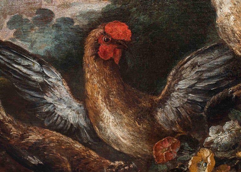 18th Century Animals Painting Oil on Canvas by Crivellone For Sale at ...