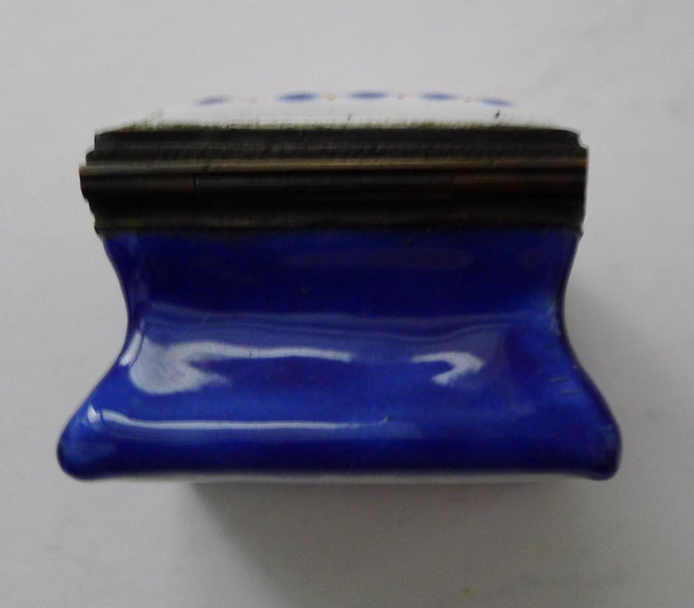 18th Century Antique Bilston Enamel Patch Box, circa 1760 For Sale at ...