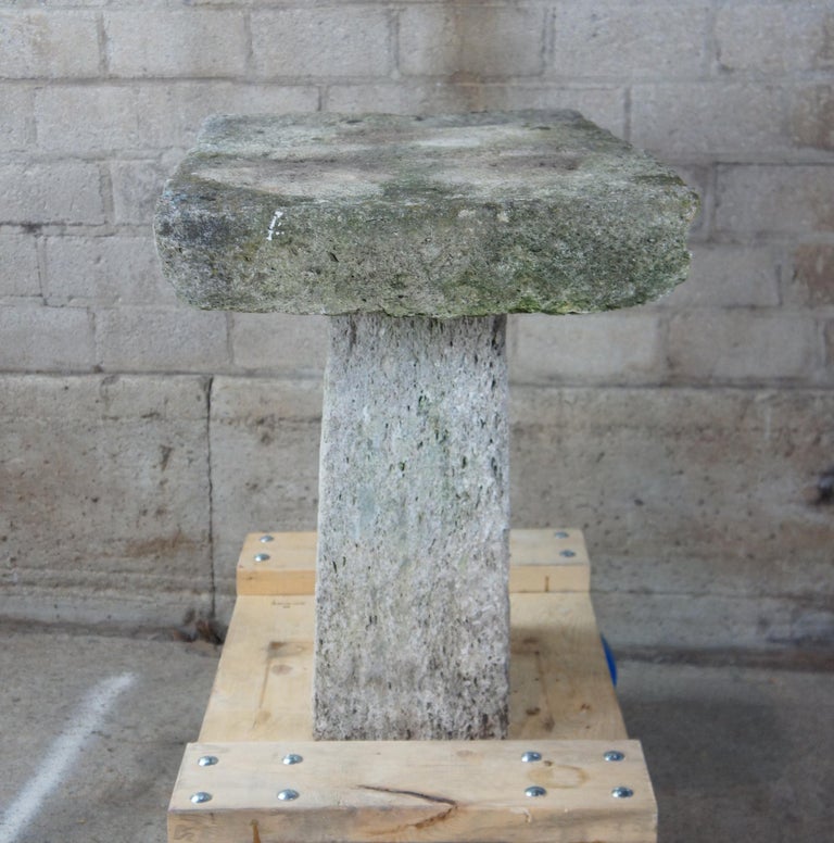 18th Century Antique Carved Stone Outdoor Garden Table Pedestal ...