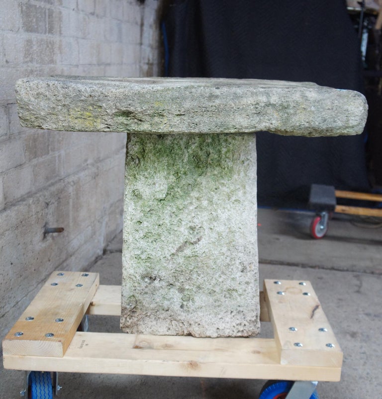 18th Century Antique Carved Stone Outdoor Garden Table Pedestal ...