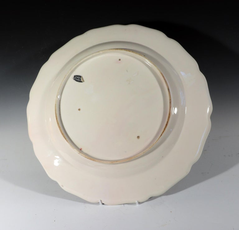 18th Century Antique Chelsea Porcelain Massive Botanical Dish, Red ...