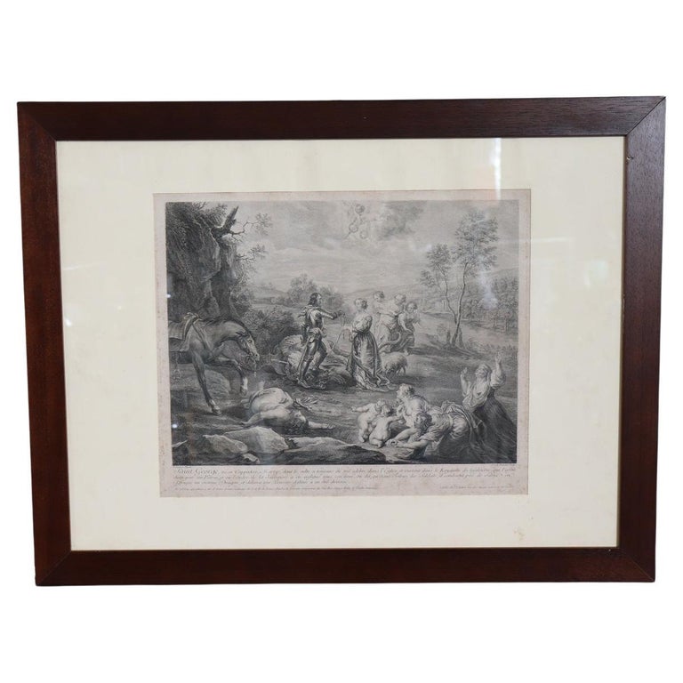 18th Century Antique Etching Print Signed Jean Charles Levasseur at 1stDibs