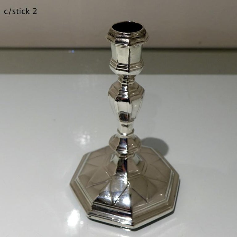 18th Century Antique George I Britannia Silver Pair Candlesticks ...