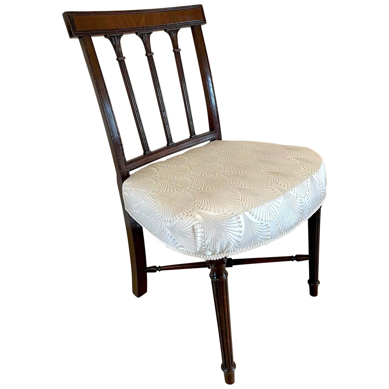 Glamorous Antique French Hand Carved Side/Desk Chair w/Needlepoint Seat ...