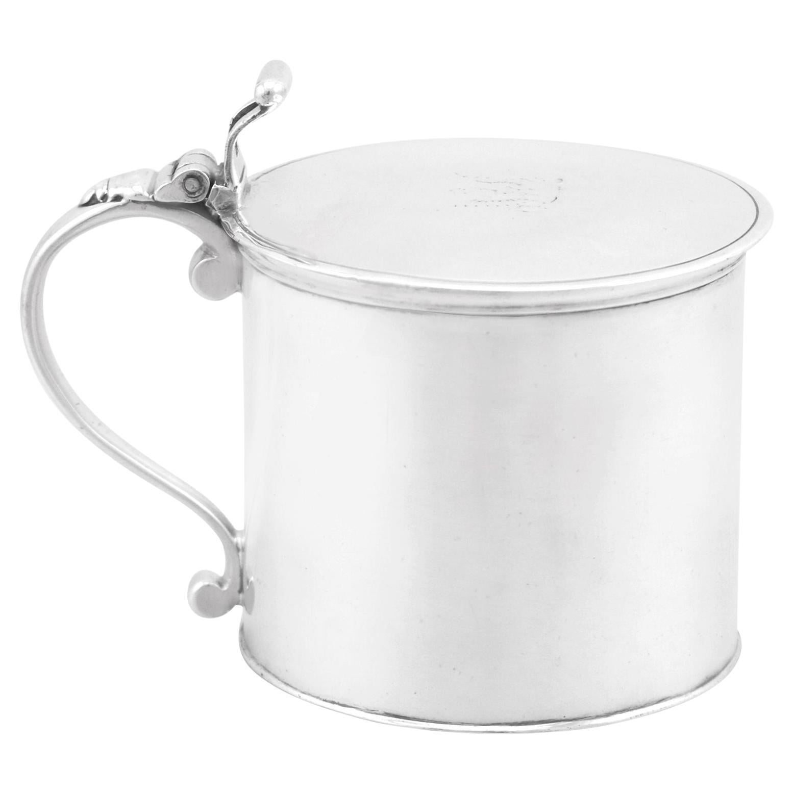 Antique American Sterling Silver 'Drum' Preserve Pot at 1stDibs