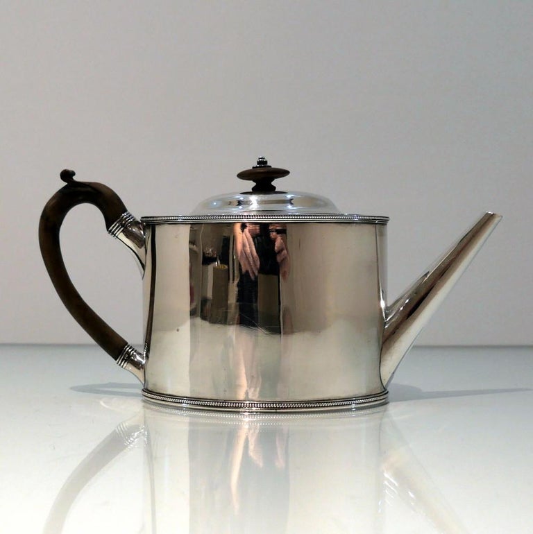 18th Century Antique George III Sterling Silver Teapot London Hester ...