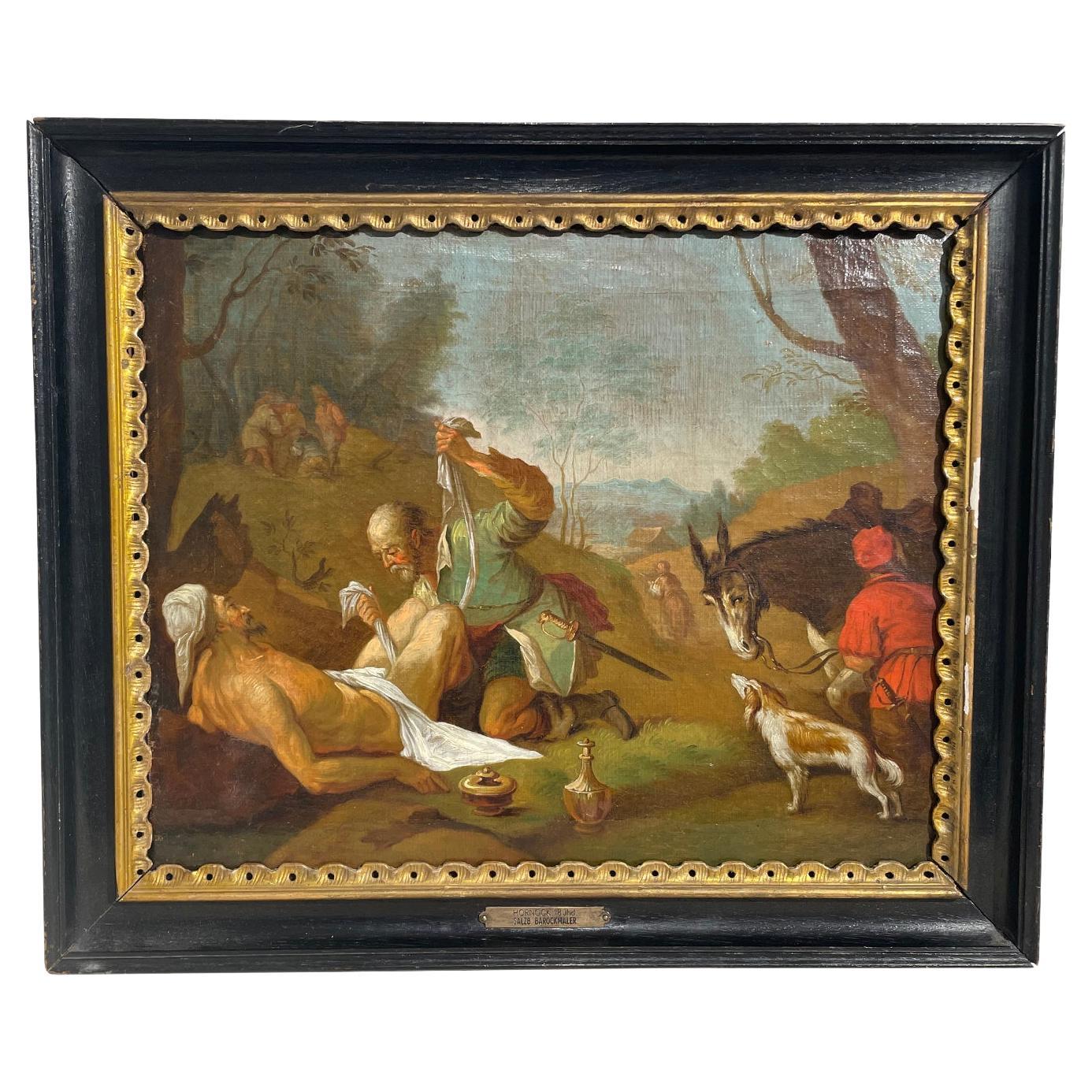 Baroque Style Oil Painting "Figure with Black Cap" by Ray Donley at 1stDibs