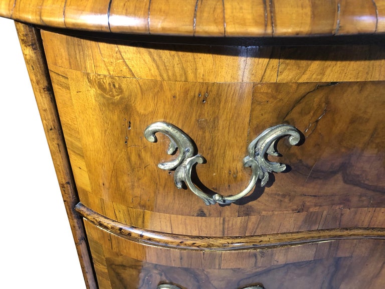 18th Century Austrian Rococo Walnut Inlaid Three-Drawer Chest For Sale ...