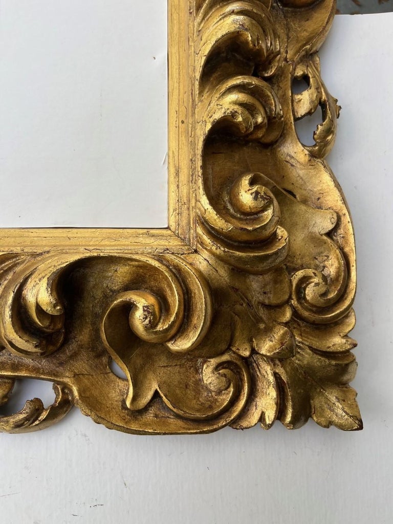 18th Century Baroque Florentine Hand Carved Giltwood Mirror. For Sale ...