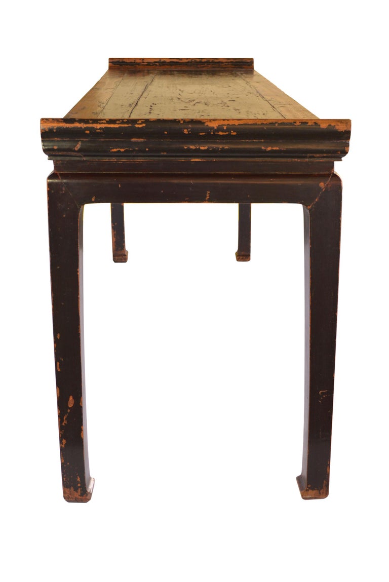18th Century Black Lacquer Painting Table For Sale at 1stDibs