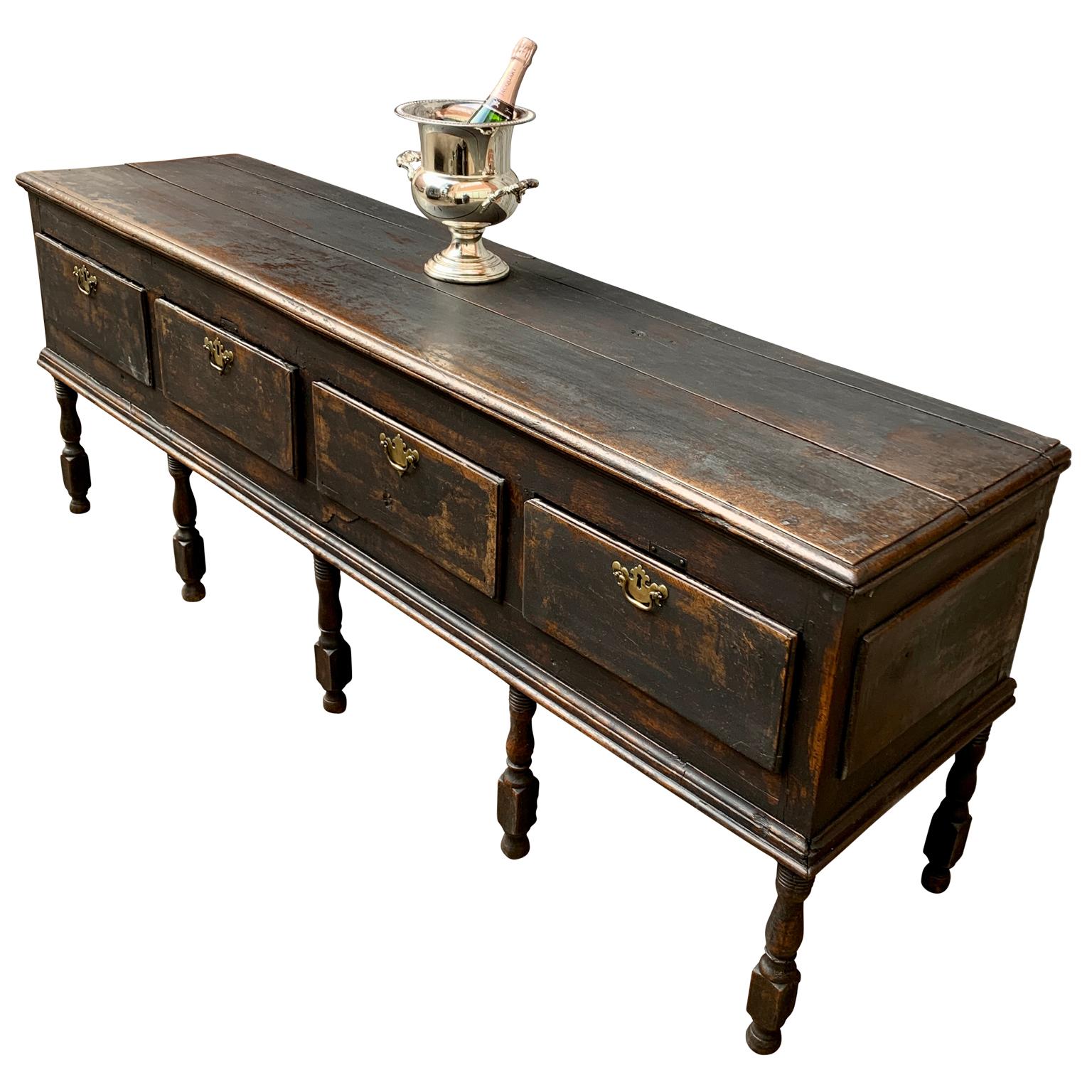 18th Century Black Painted Baroque Sideboard, England at 1stDibs