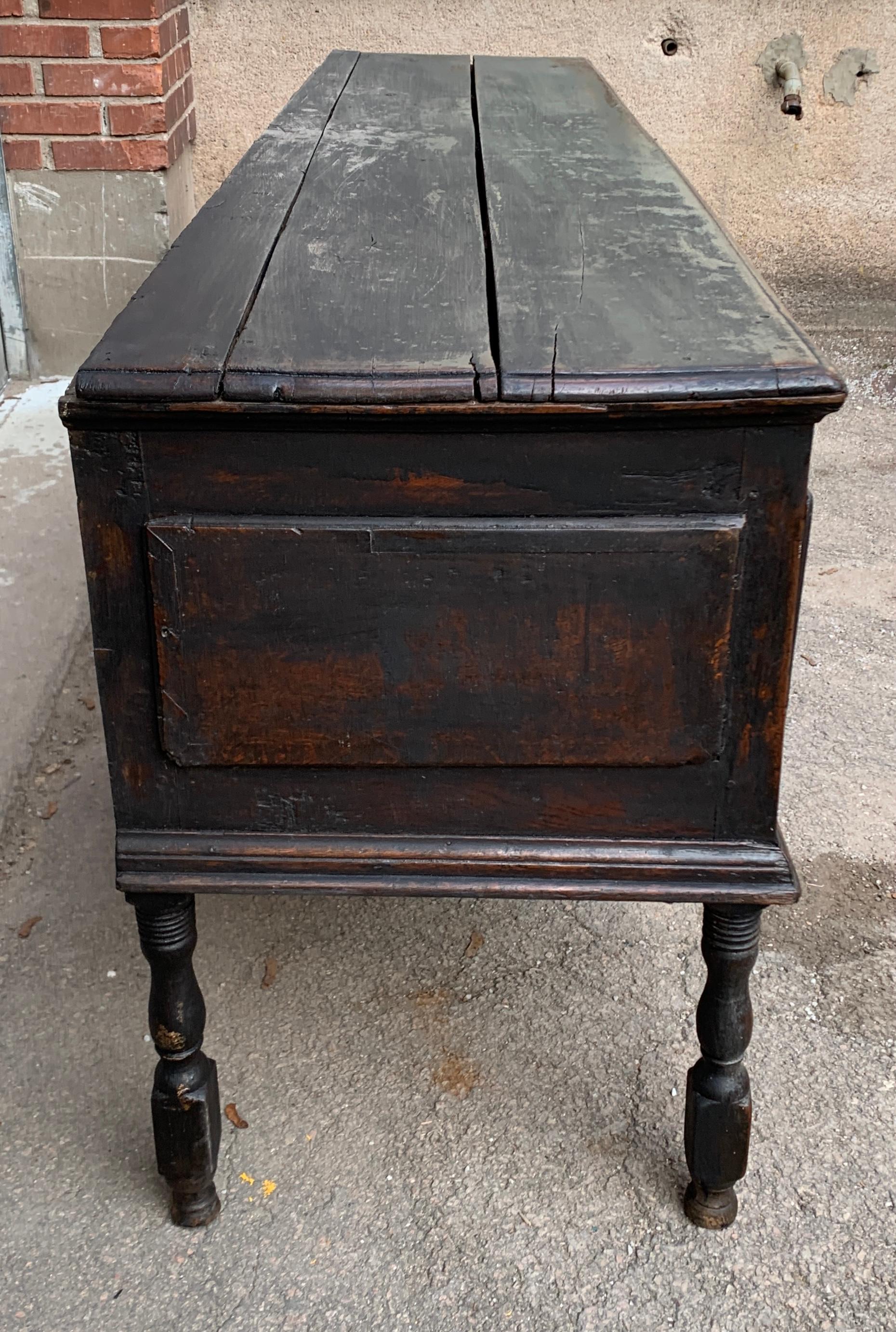 18th Century Black Painted Baroque Sideboard, England at 1stDibs