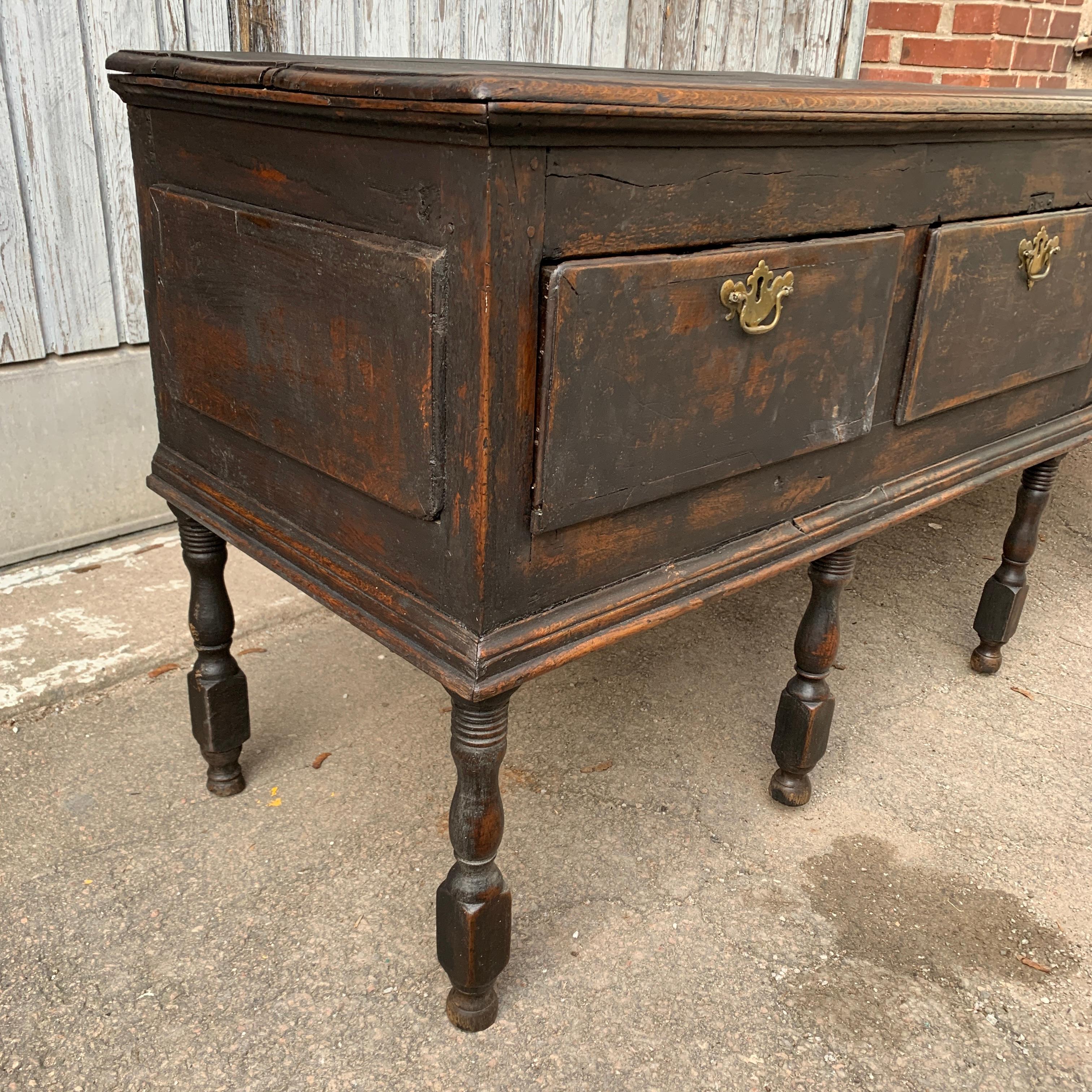 18th Century Black Painted Baroque Sideboard, England at 1stDibs