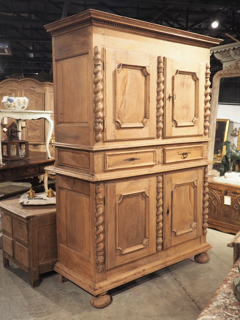 18th Century Bleached Walnut 4 Door Buffet from Lyon, France For Sale ...