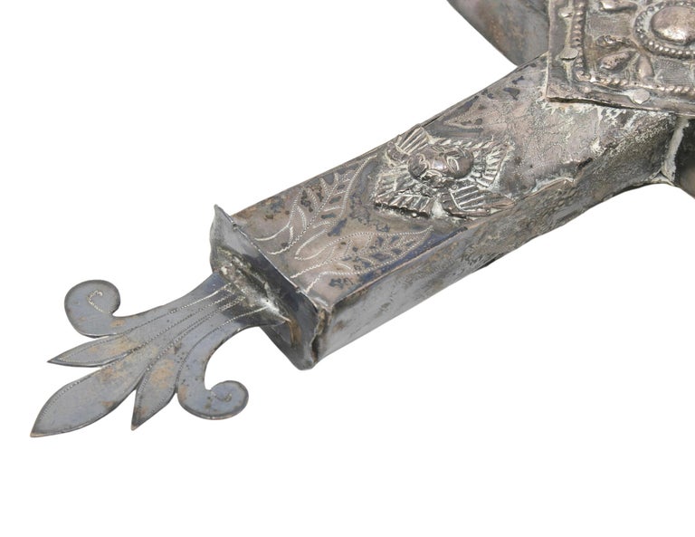 18th Century Bolivian Silver Cross For Sale at 1stDibs