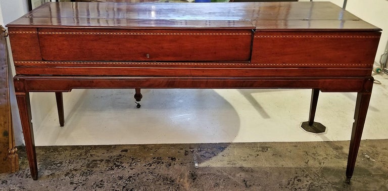 18th Century British Mahogany and Satinwood Bureau at 1stDibs