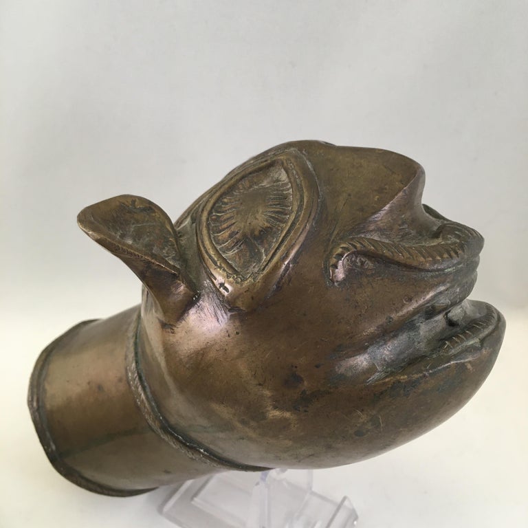 18th Century Bronze Palanquin Leopard Finials at 1stDibs