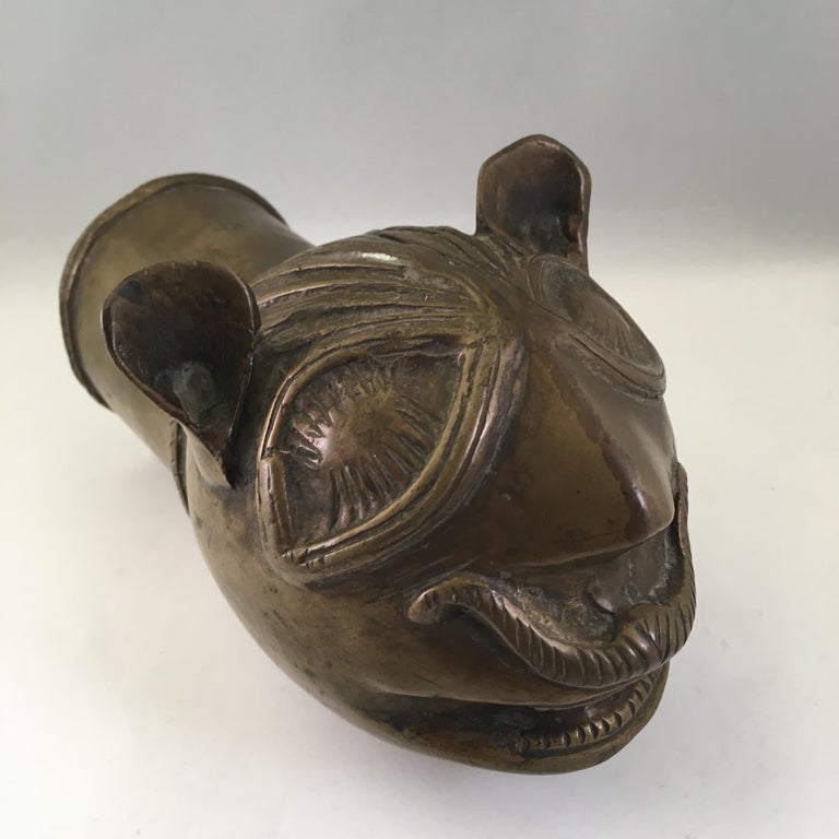 18th Century Bronze Palanquin Leopard Finials at 1stDibs