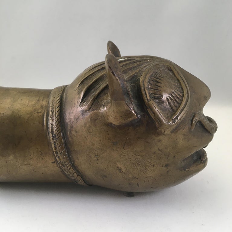 18th Century Bronze Palanquin Leopard Finials at 1stDibs