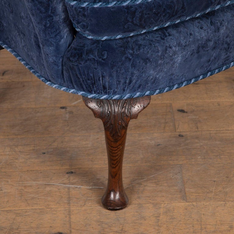 18th Century Carved Leg Wing Chair For Sale at 1stDibs