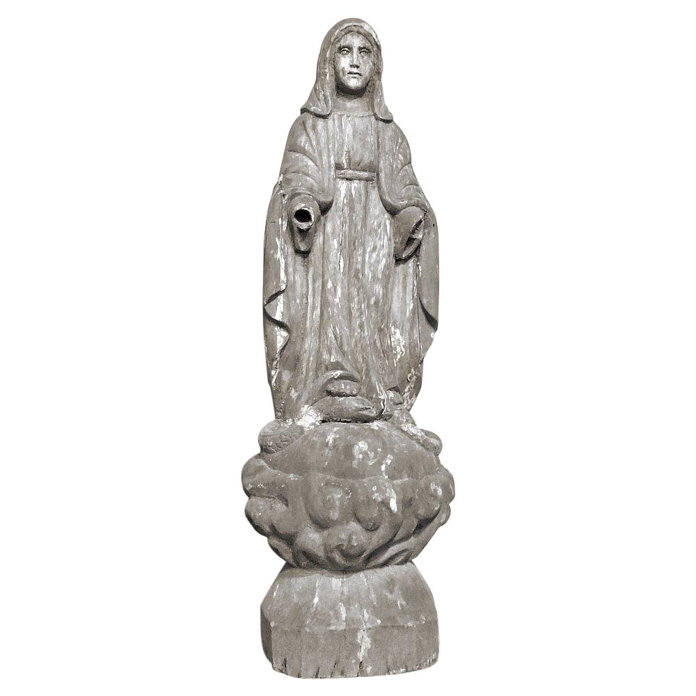 18th Century Carved Statue of Saint Francis For Sale at 1stDibs