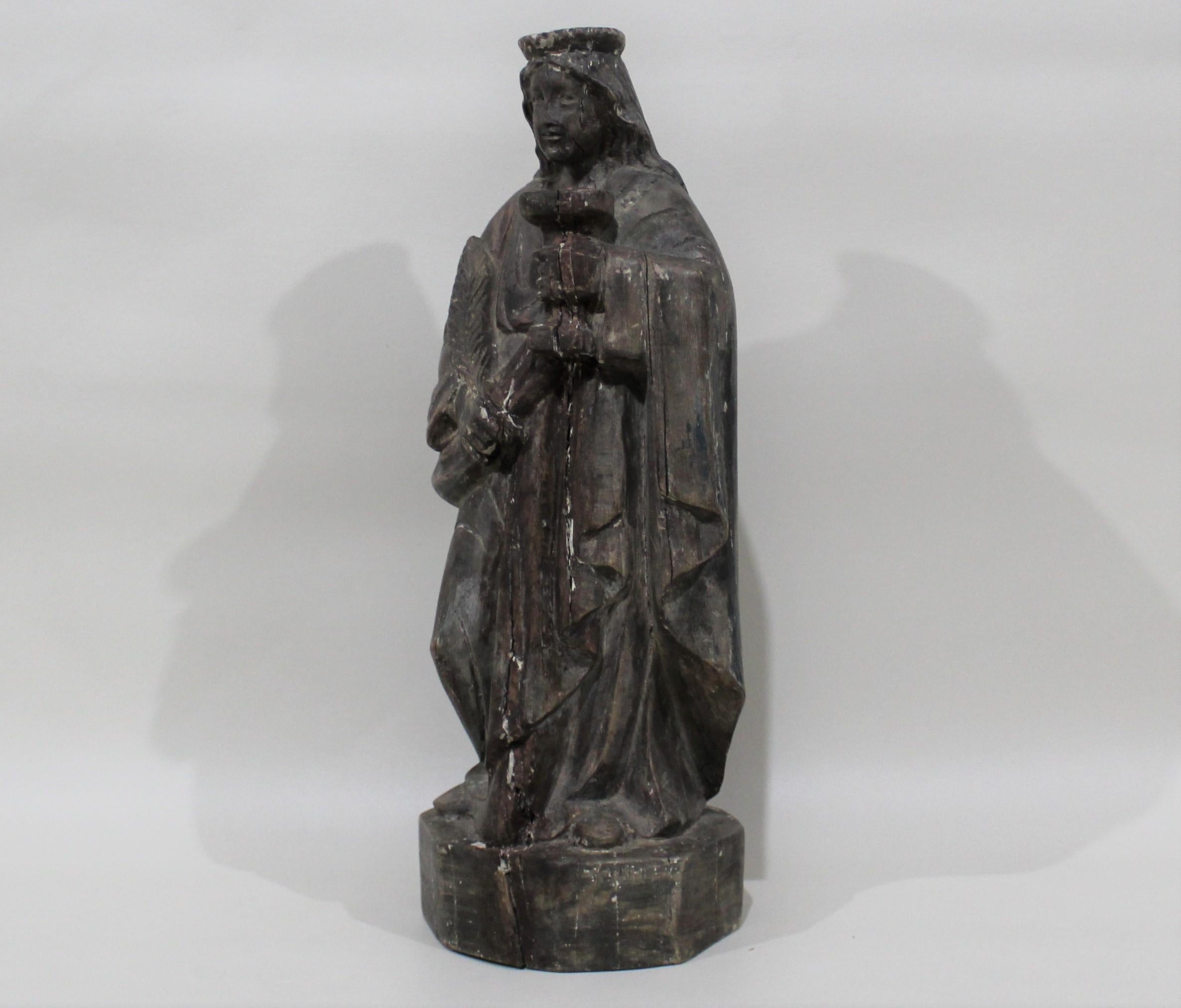 18th Century Carved Wood Santos of the Virgin Mary at 1stDibs | carved ...