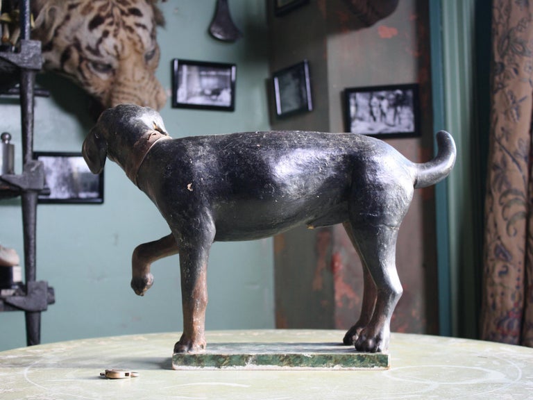 18th Century Carved Wooden Folk Art Sculpture Talbot, Sleuthhound Dog ...