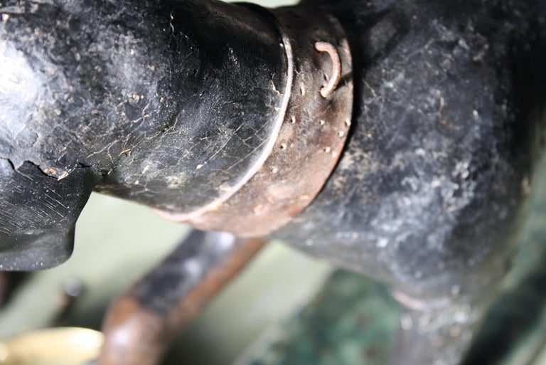 18th Century Carved Wooden Folk Art Sculpture Talbot, Sleuthhound Dog ...