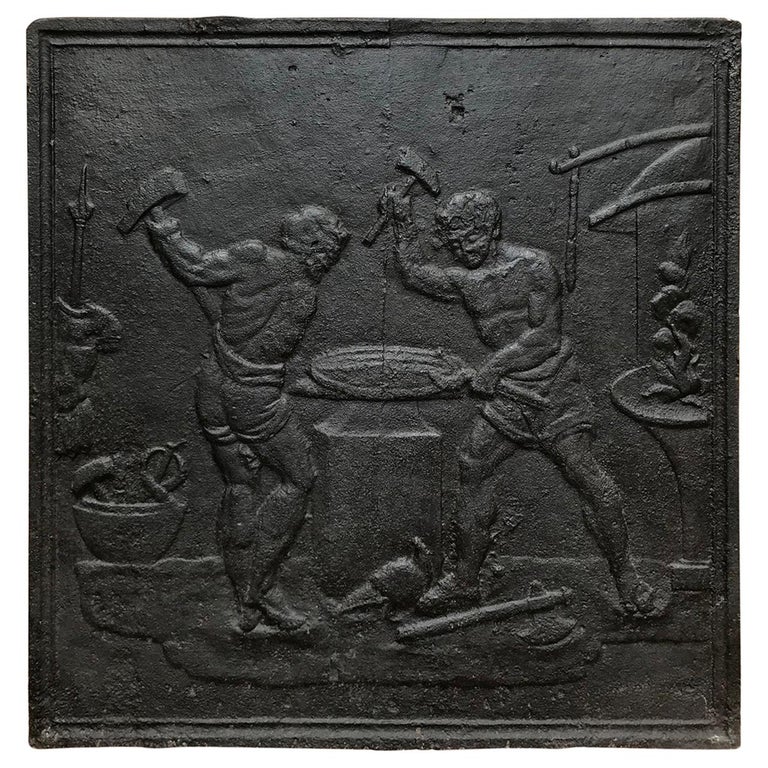 18th Century Cast Iron Greek Fireplace Screen For Sale at 1stDibs