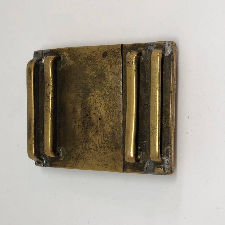 Early 20th Century Jade and Fire Gilded Bronze Belt Buckle For Sale at ...