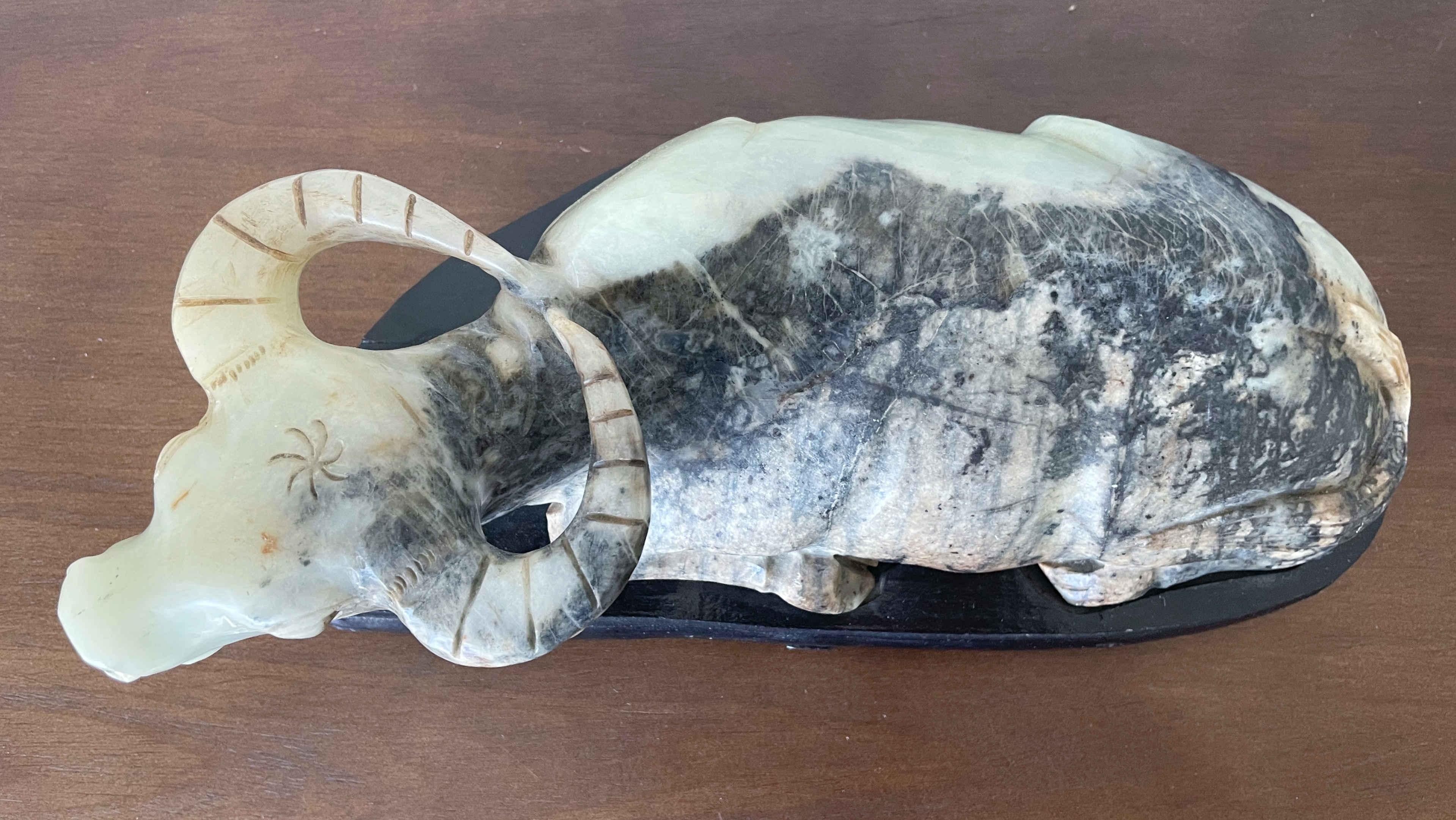 18th Century Chinese Jade Buffalo For Sale at 1stDibs