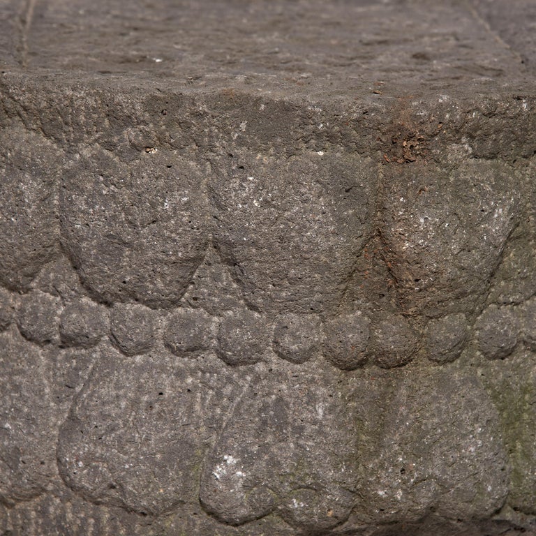 18th Century Chinese Lotus Stone Column Base at 1stDibs