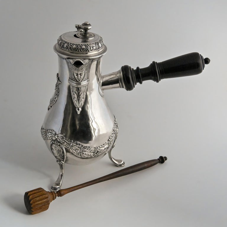 18th Century Chocolatiere Paris France 1755 Silver Massiv For Sale at ...