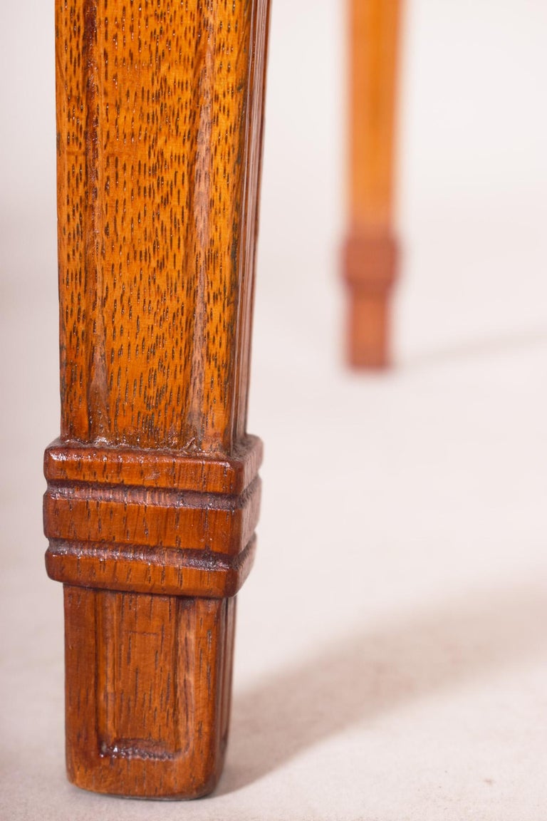 18th Century Classicist Small Brown Cherry-Tree Card Table, Austria ...