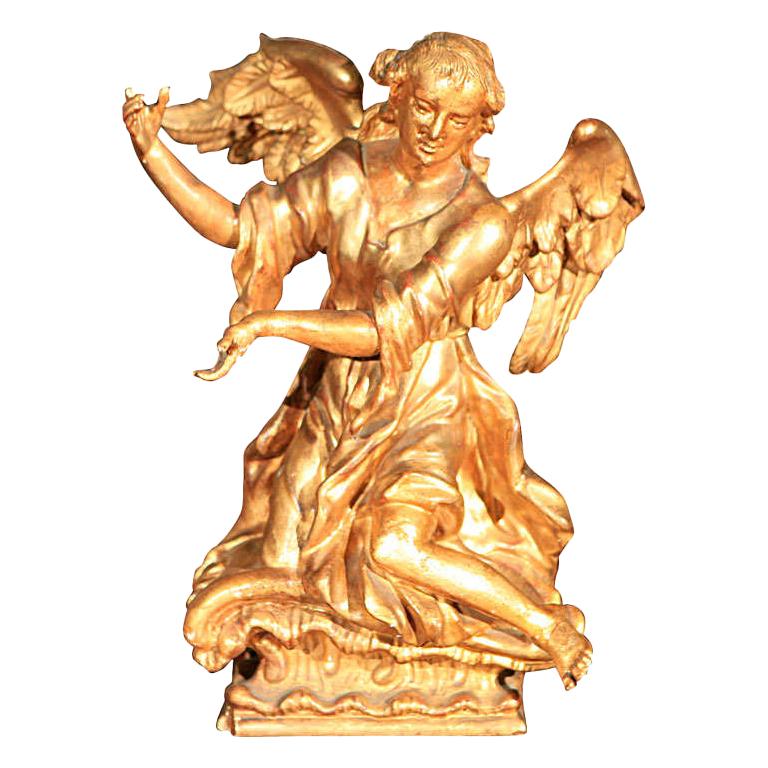 18th century Continental Rococo Giltwood Angel For Sale at 1stDibs ...