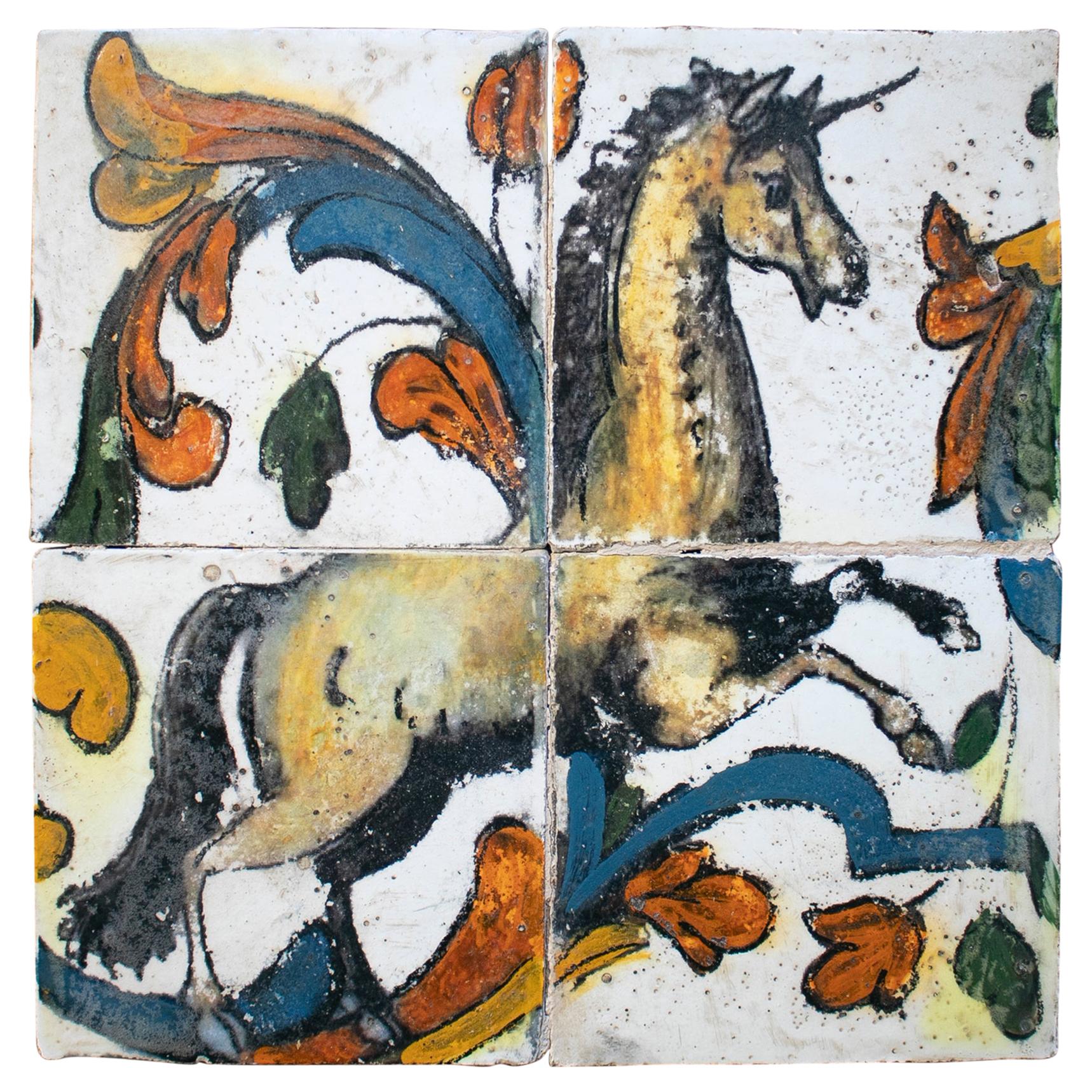 Polychrome Portuguese Tile Panel at 1stDibs