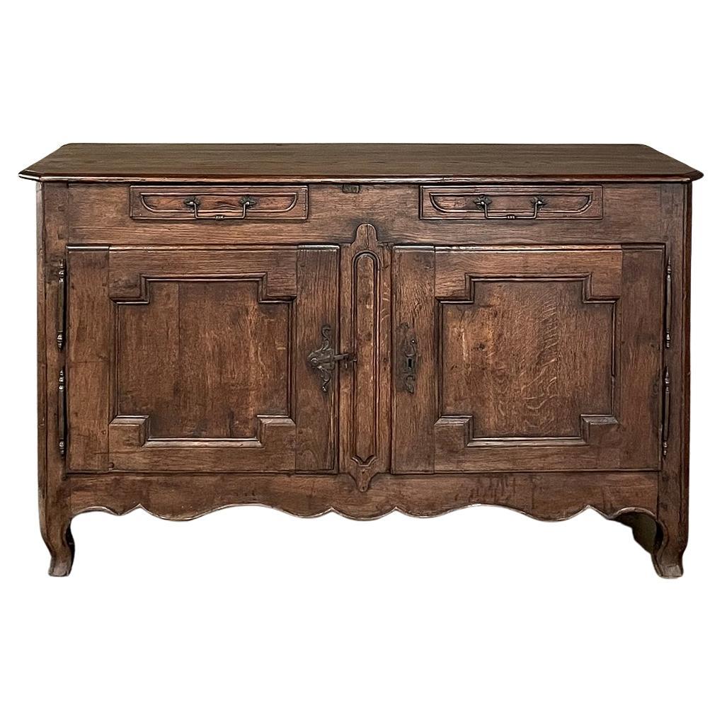 18th Century Country French Provincial Stripped Buffet For Sale at 1stDibs
