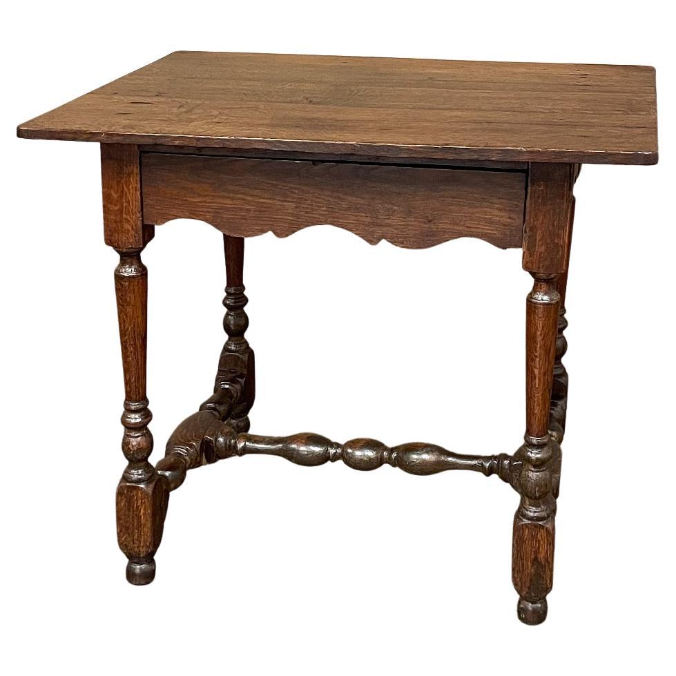 18th Century French Provincial Floral Carved End Table For Sale at 1stDibs