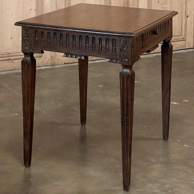 18th Century Country French Louis XVI Period End Table For Sale at 1stDibs