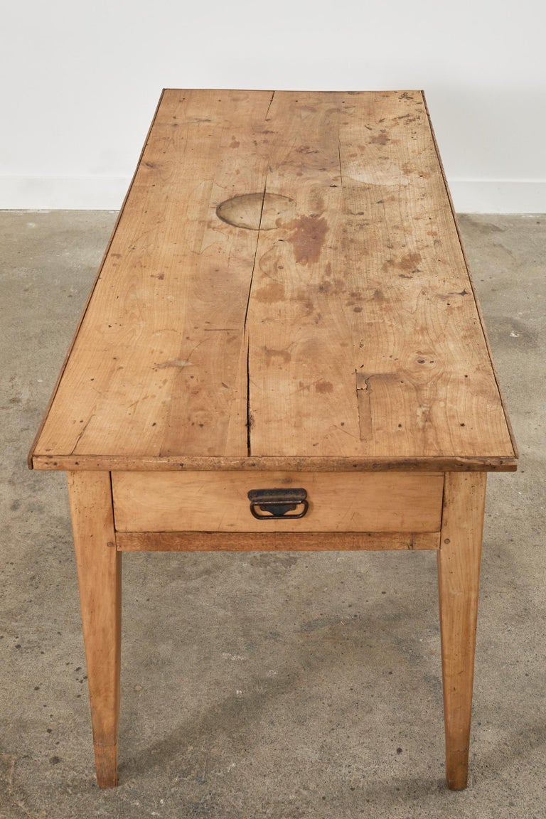 18th Century Country French Provincial Fruitwood Farmhouse Work Table ...