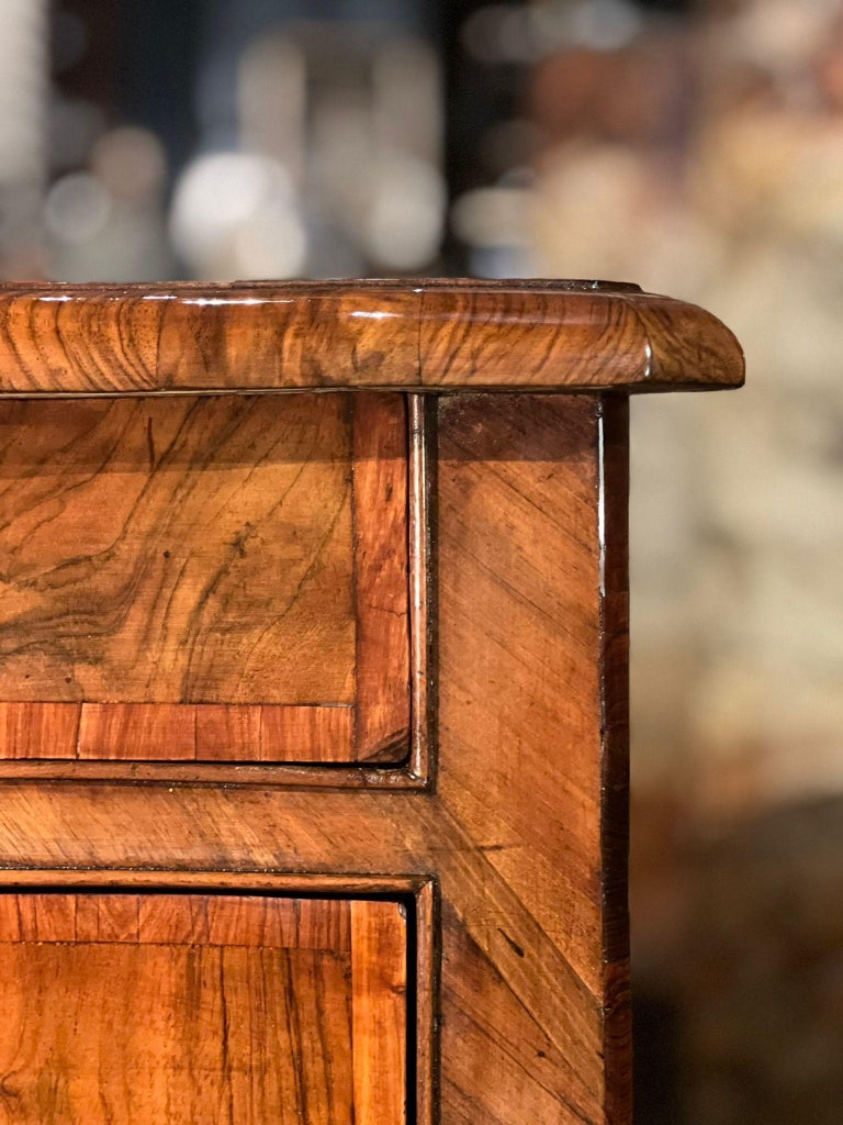 18th Century Crossbow Chest of Drawers in Walnut and Olive Wood For ...