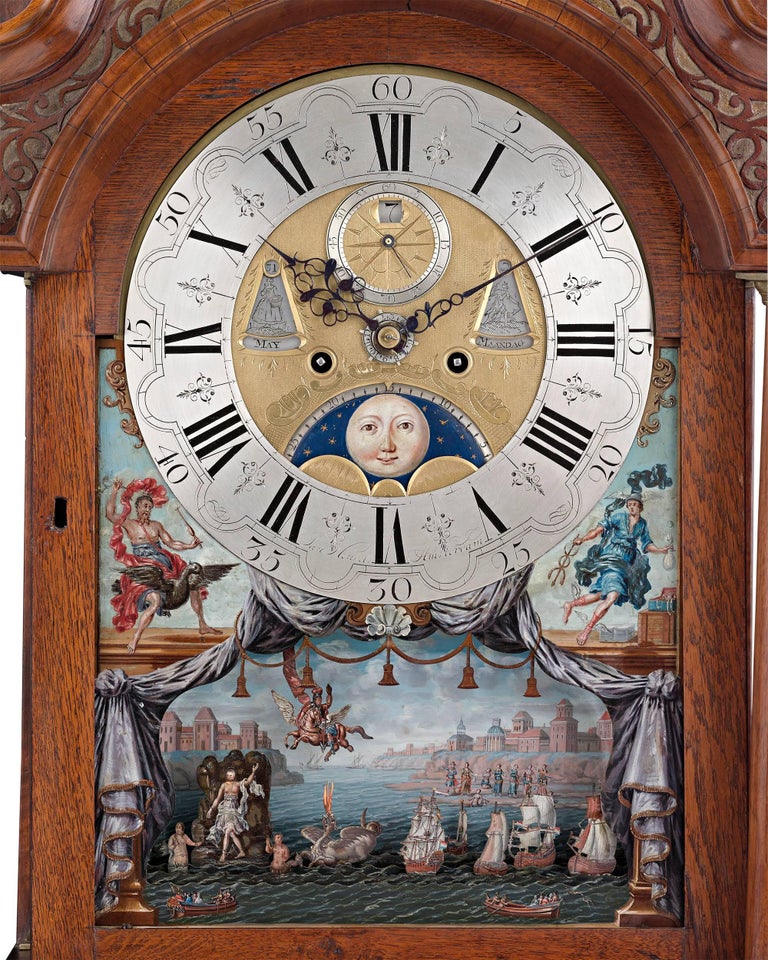 18th Century Dutch Automaton Longcase Clock at 1stDibs