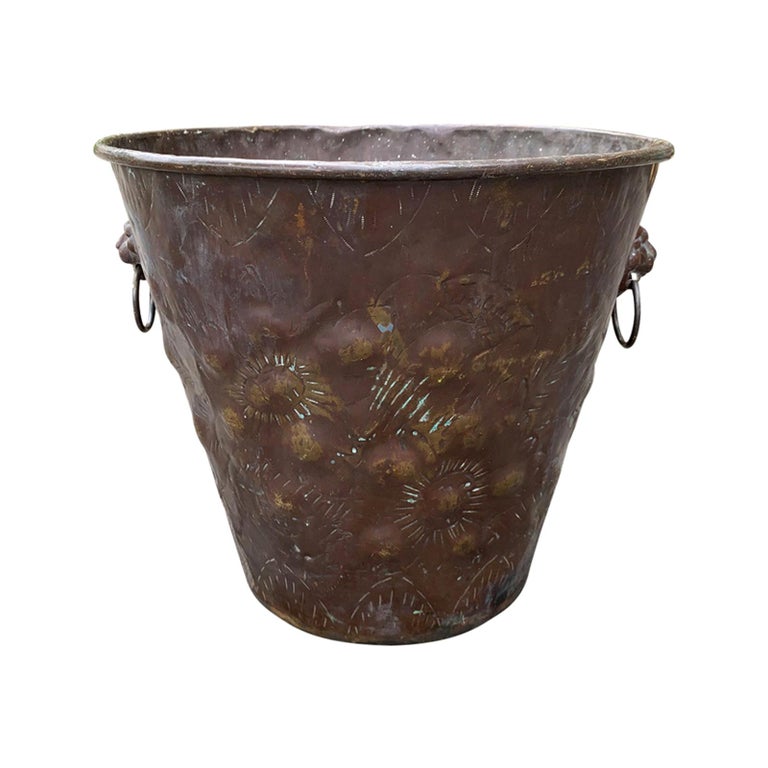 18th Century Dutch Bucket with Lion Pulls at 1stDibs