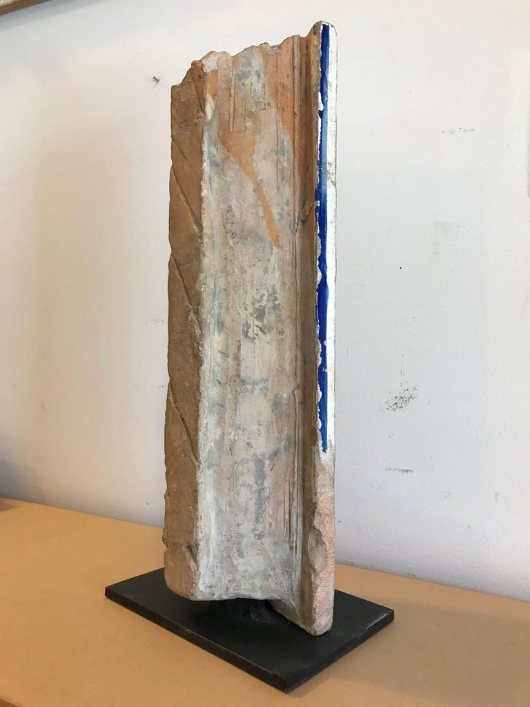 18th Century Dutch Delft Blue and White Glazed Ceramic Stove Tile at ...