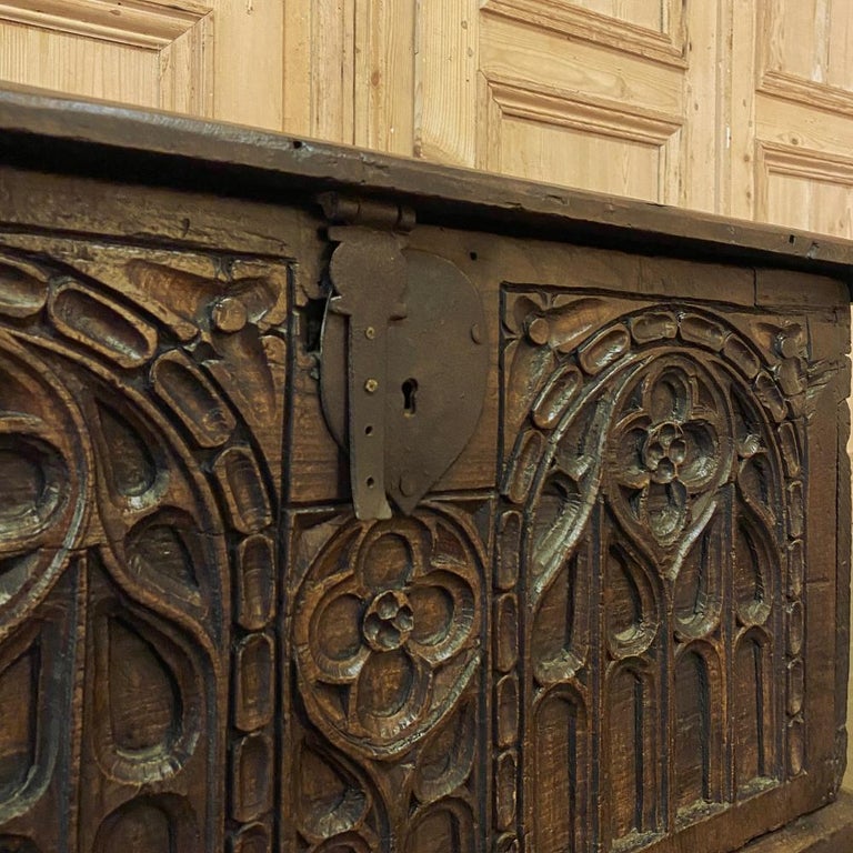 18th Century Dutch Gothic Trunk For Sale at 1stDibs | medieval trunk ...