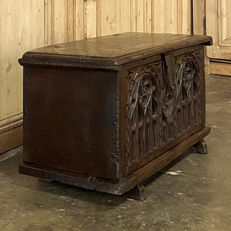 18th Century Dutch Gothic Trunk For Sale at 1stDibs | medieval trunk ...