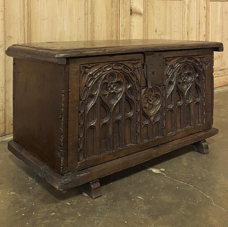 18th Century Dutch Gothic Trunk For Sale at 1stDibs | medieval trunk ...