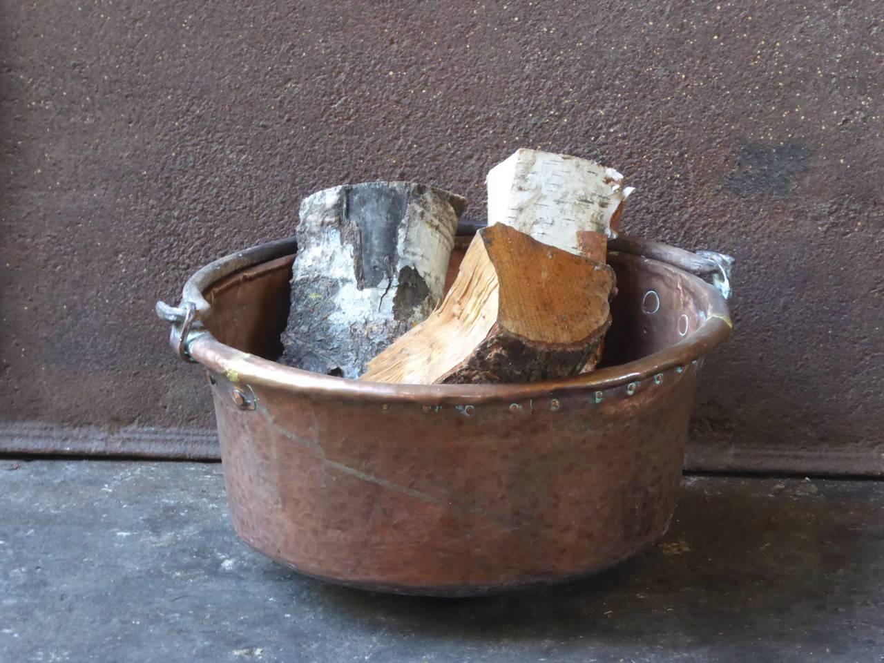 18th Century Dutch Log Basket or Log Holder at 1stDibs