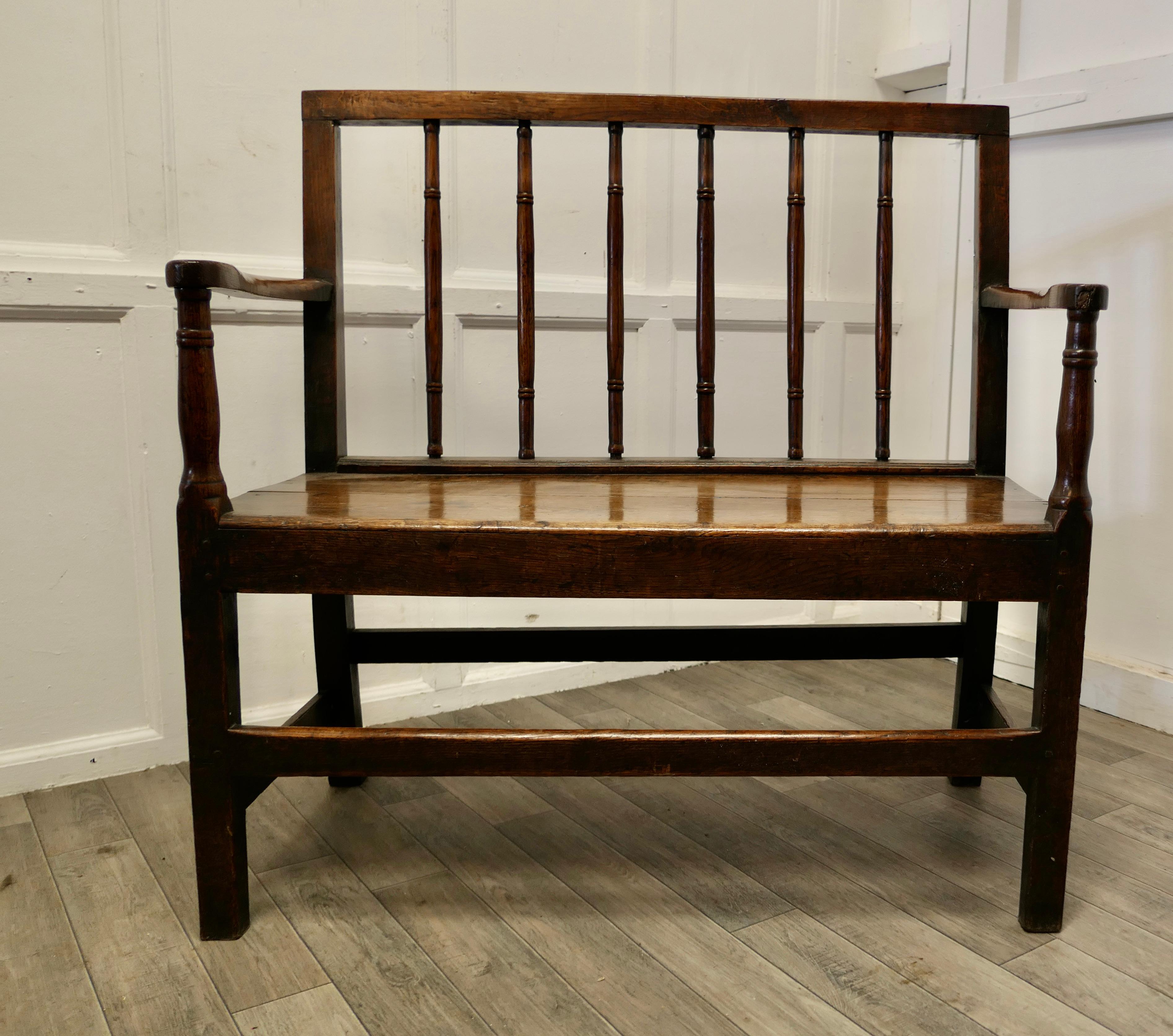 18th Century Elm Settle or Hall Bench the Settle Has the Most ...